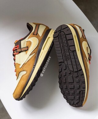 Travis Scott x Nike Air Max 1 "Wheat" - Detailed Look | Sneaktorious