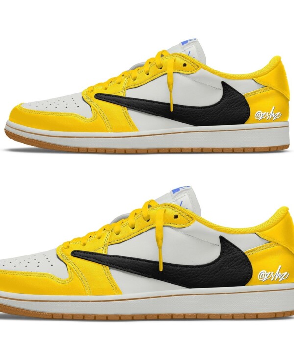 Travis Scott x Air Jordan 1 Low “Canary” Official Images | Sneaktorious