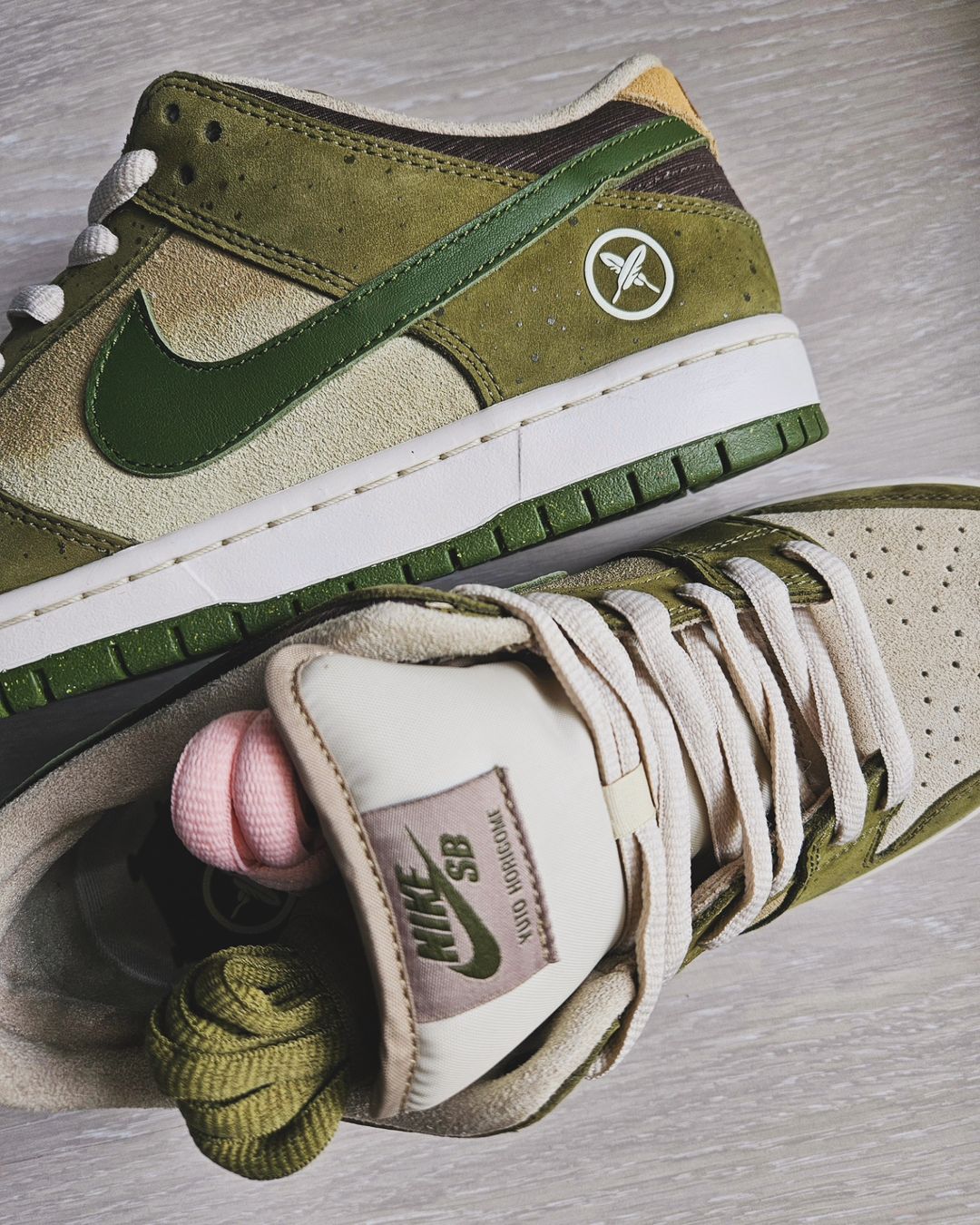 Yuto Horigome x Nike SB Dunk Low "Asparagus" In-Hand Look | Sneaktorious