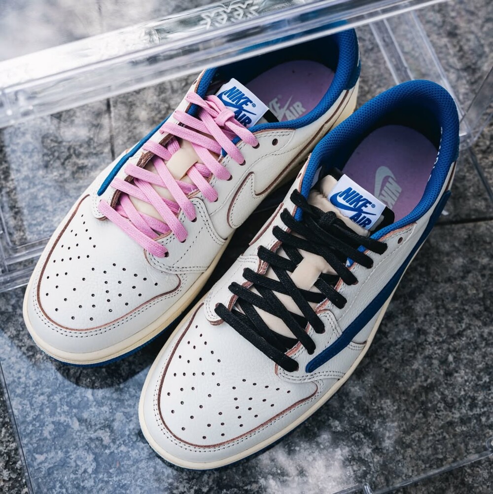 Fragment x Travis Scott x Air Jordan 1 Low Detailed Look | Sneaktorious