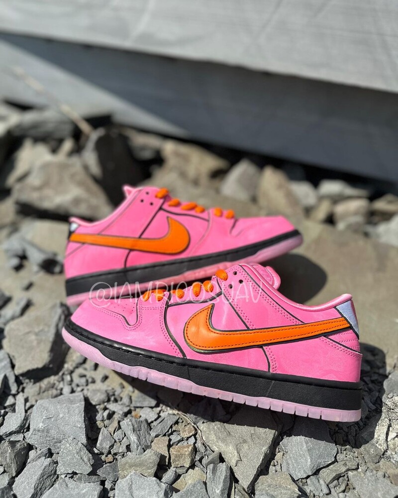 The Powerpuff Girls x Nike SB Dunk Low “Blossom” | On-Foot Look ...